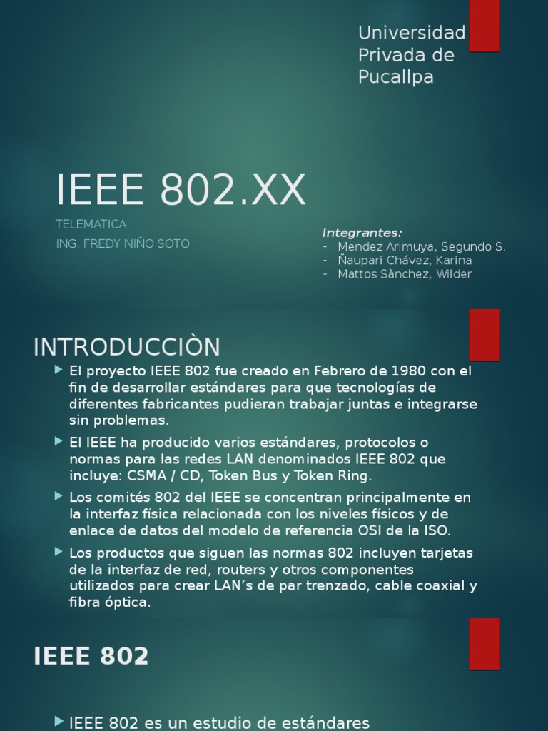 Ieee 802 | Descargar gratis PDF | Ethernet | Instituto de Ingenieros ...