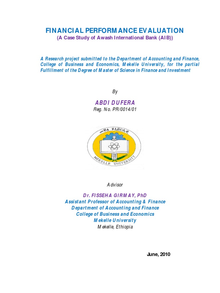 Financial Performance Evaluation PDF | Download Free PDF | Balance ...