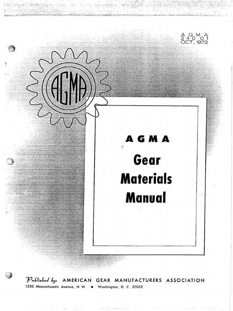 AGMA 240.01-Gear Materials | PDF