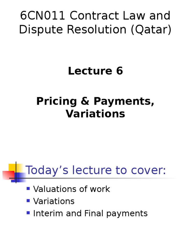 Variation Pricing and Payments | PDF | Prices | Measurement