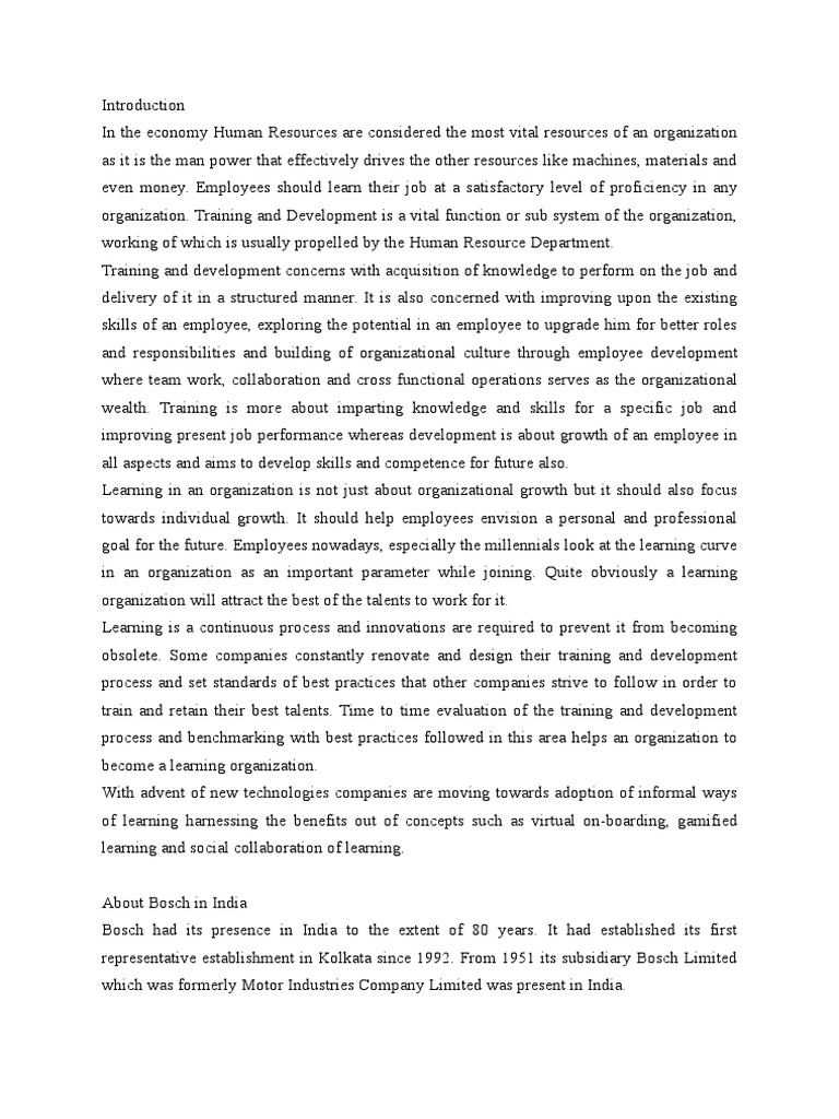 BOSCH Report | Download Free PDF | Business | Manufacturing And Engineering