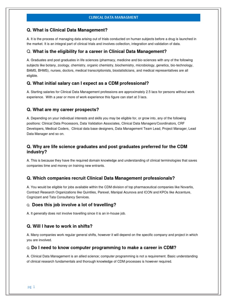 CliniIndia: Clinical Data Management | PDF | Clinical Trial | Biometrics