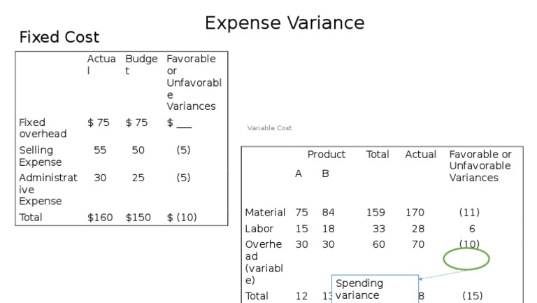 Expense Variance | PDF | Pricing | Supply Chain Management