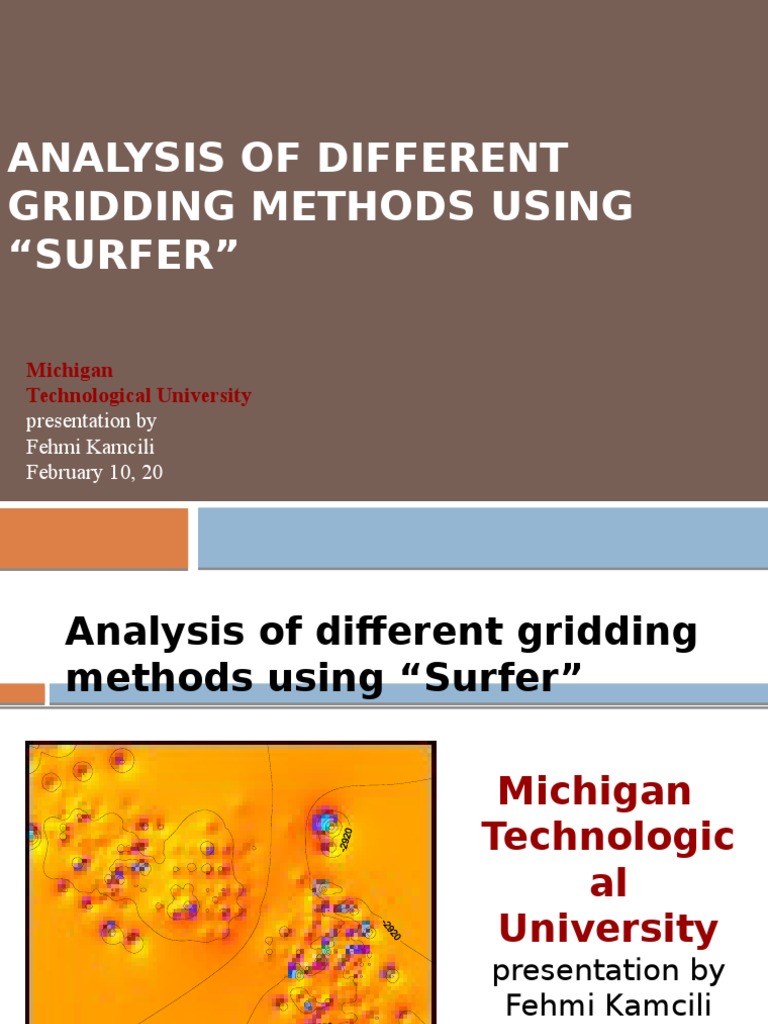 Surfer Gridding | PDF | Interpolation | Applied Mathematics