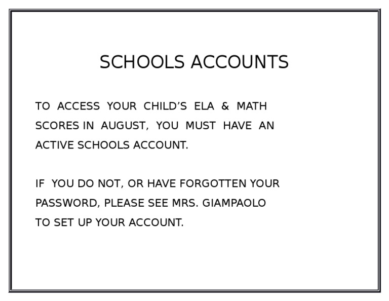 Schools Accounts | PDF