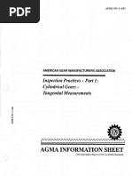 Iso 1328-1 - Cylindrical - Gears | PDF | Engineering Tolerance | Distance