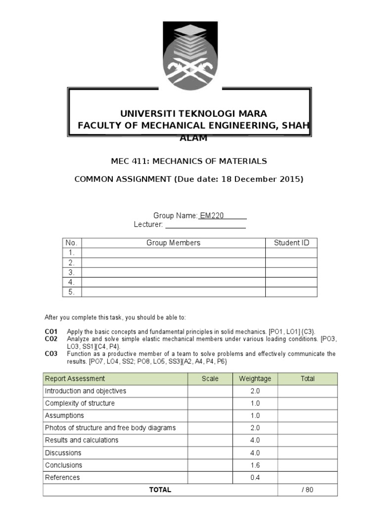 Spaghetti Bridge Report | PDF | Strength Of Materials | Classical Mechanics