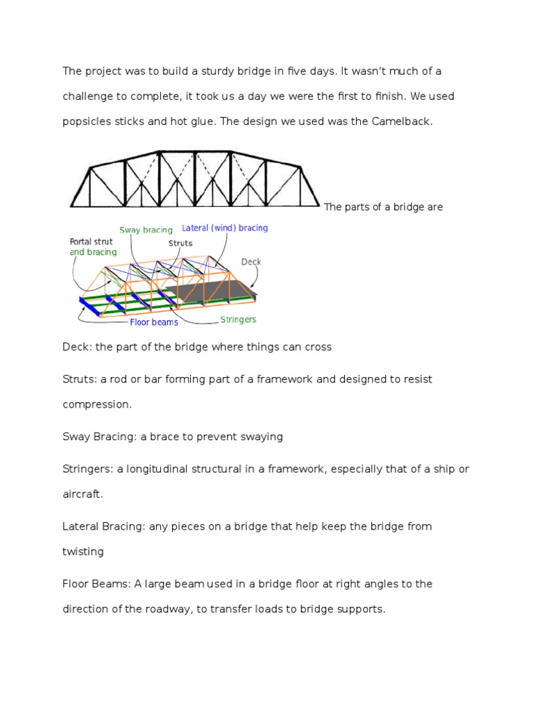 Building a Camelback Bridge in 5 Days | PDF