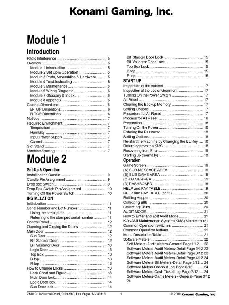 Konami | PDF | Slot Machine | Power Supply