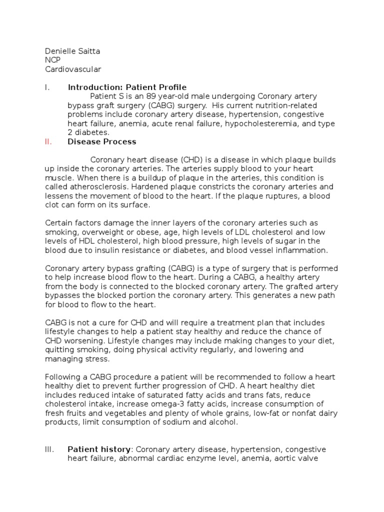 Cardiac Case Study | PDF | Coronary Artery Disease | Atheroma