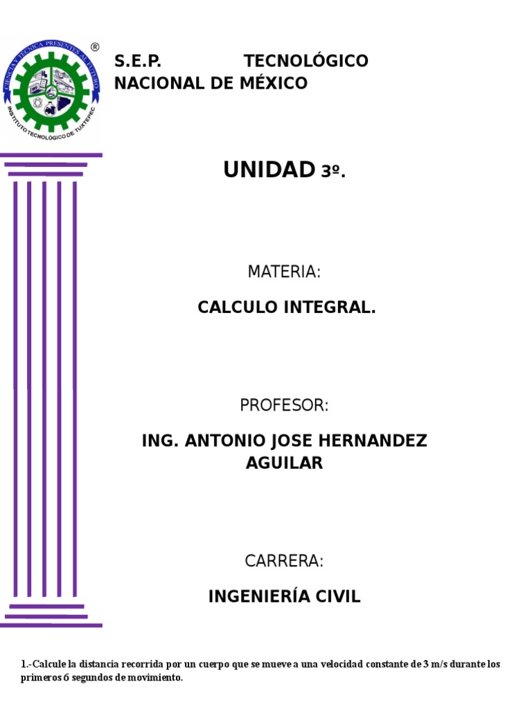 Calculo Integral - Tarea | PDF | René Descartes | Geometría analítica Calculo Integral - Tarea | PDF | René Descartes | Geometría analítica