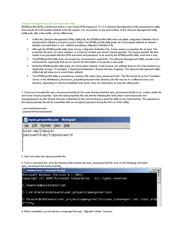 Lifecycle Management - HFM | PDF | Command Line Interface | Computer File