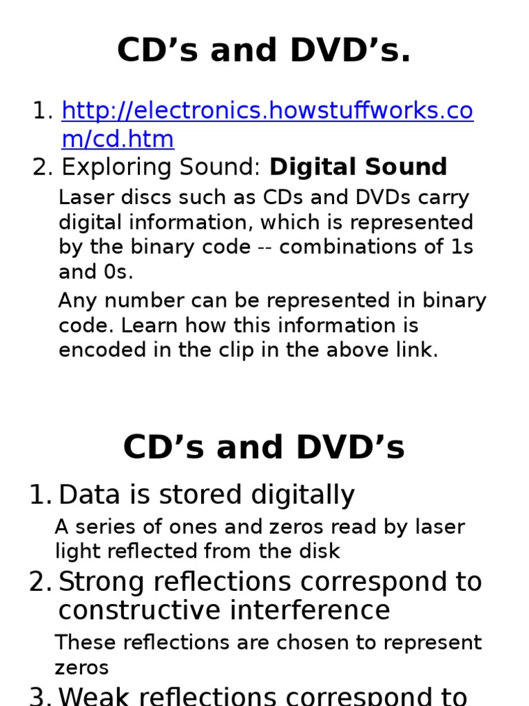 Exploring the Digital Encoding and Data Storage Techniques of CDs and ...