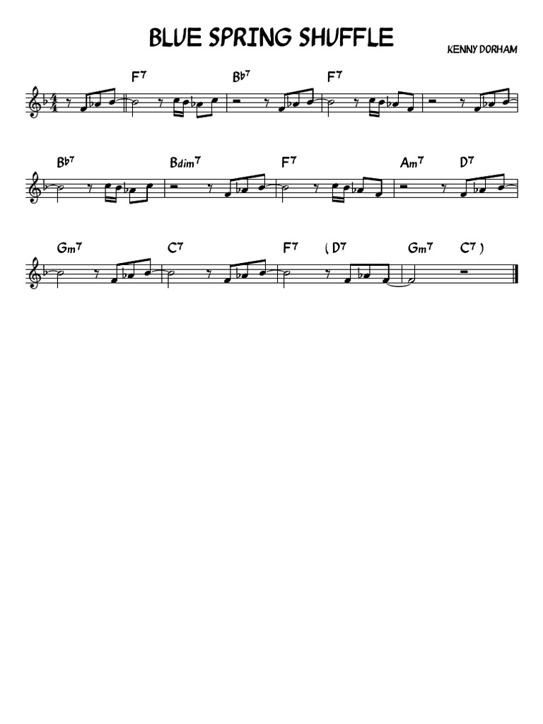 Blue Spring Shuffle | PDF