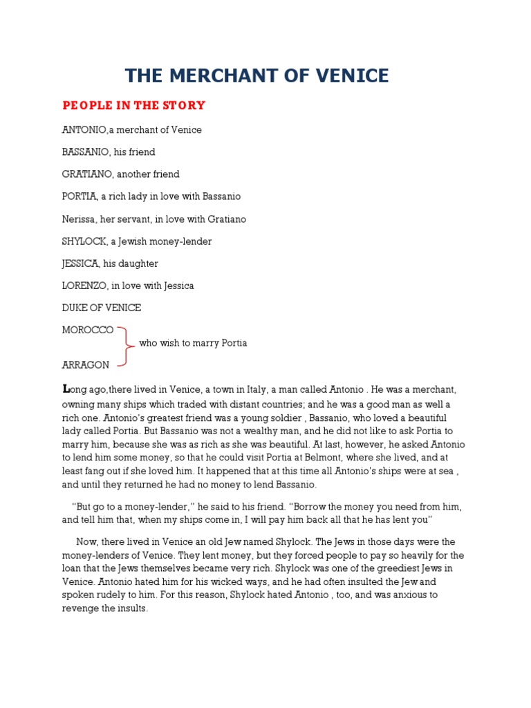 The Merchant of Venice | PDF | The Merchant Of Venice | Shylock