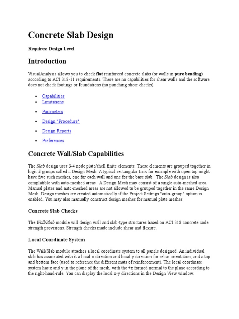 Concrete Slab Design - Aci 318 | PDF | Structural Steel | Concrete