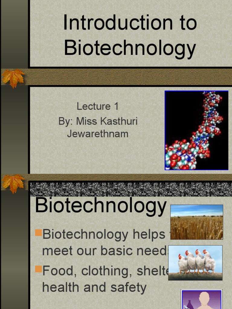 Introduction To Biotechnology | PDF | Biotechnology | Pharmaceutical Drug