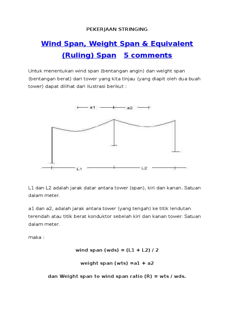 Transmission (Sagging Conductor) | PDF