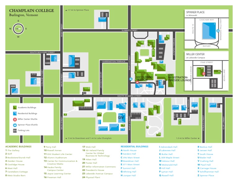 Champlain College Campus Map | PDF