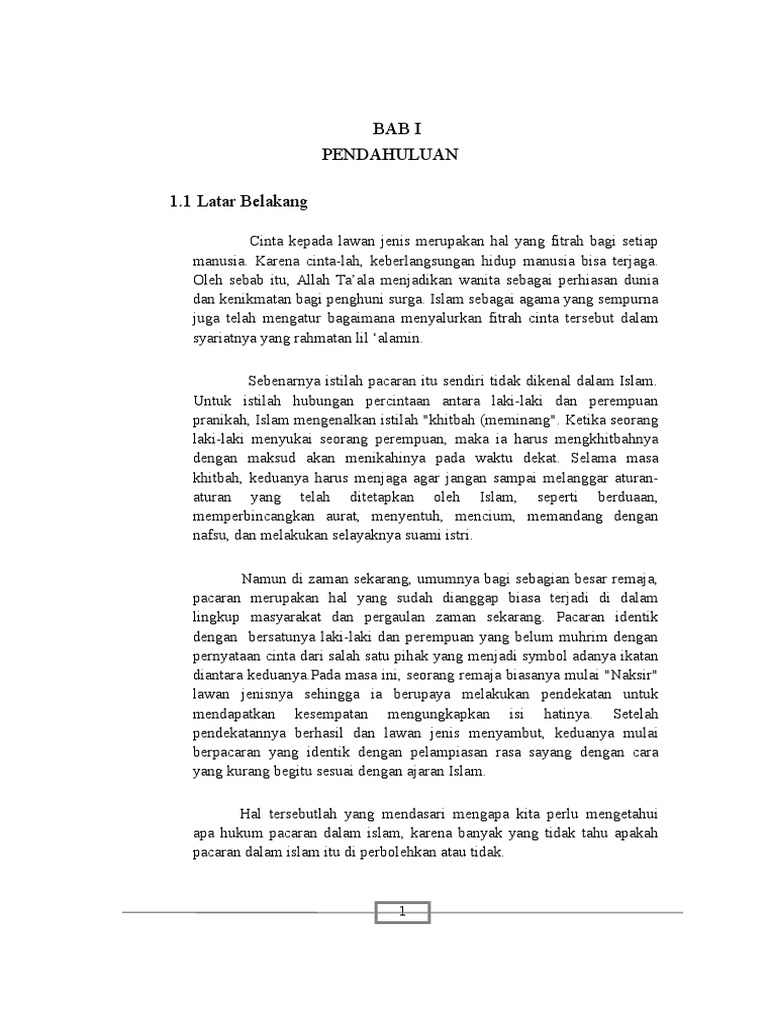 Pandangan Islam Tentang Hukum Pacaran | PDF | Agama & Spiritualitas