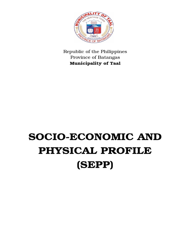 Socio-Economic and Physical Profile (SEPP) : Republic of The ...