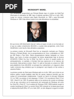 Creadores de Microsoft Word y su historia | PDF | Microsoft Word ...
