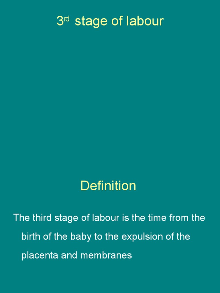 3rd Stage of Labour | Childbirth | Mammalian Pregnancy