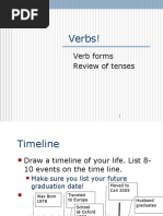 English Tenses Timeline Chart | PDF | Grammatical Tense | Perfect (Grammar)