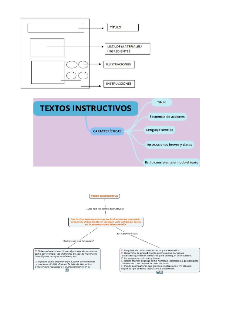 Mapas Conceptual de Texto Instructivo | PDF