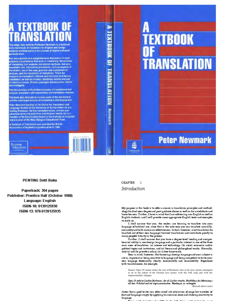 Newmark's Translation Principles Guide | PDF | Translations | Theory