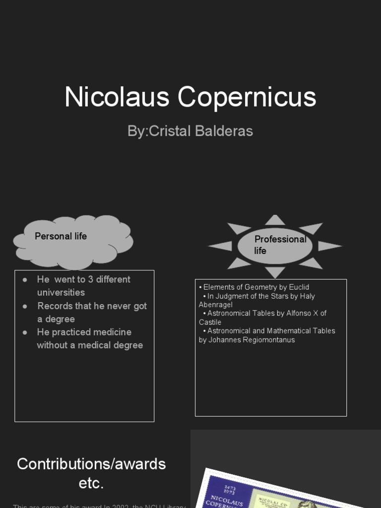 Nicolaus Copernicus: Life and Legacy | PDF | Social Science