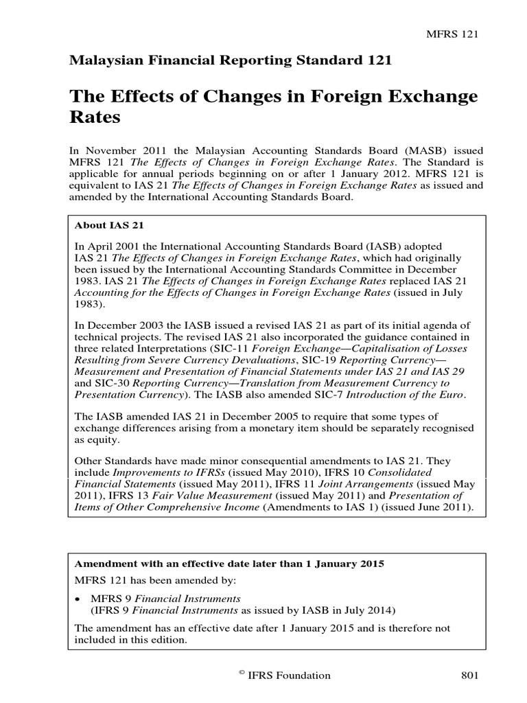 MFRS 121 042015 PDF | PDF | Historical Cost | International Financial ...