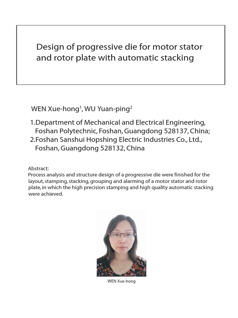 Motor Stator | PDF | Sheet Metal | Industries