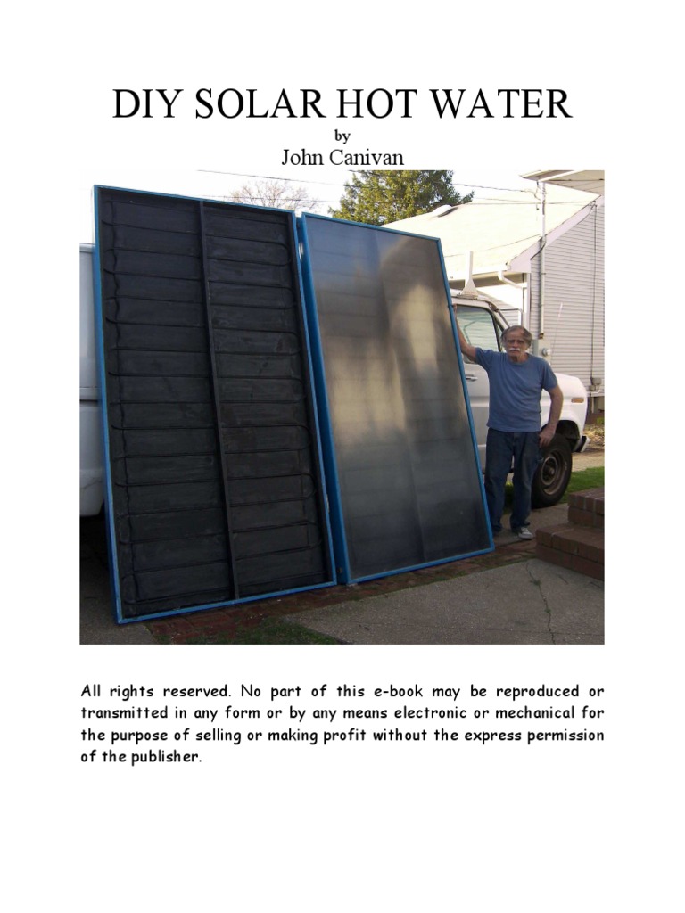 DIY Solar Collector Hot Water | Water Heating | Hvac