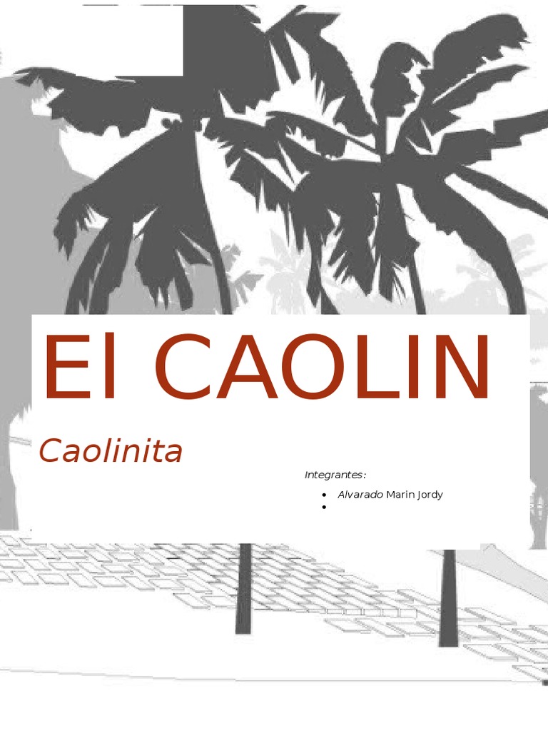 Caolinita | PDF | Minerales | Roca (geología)