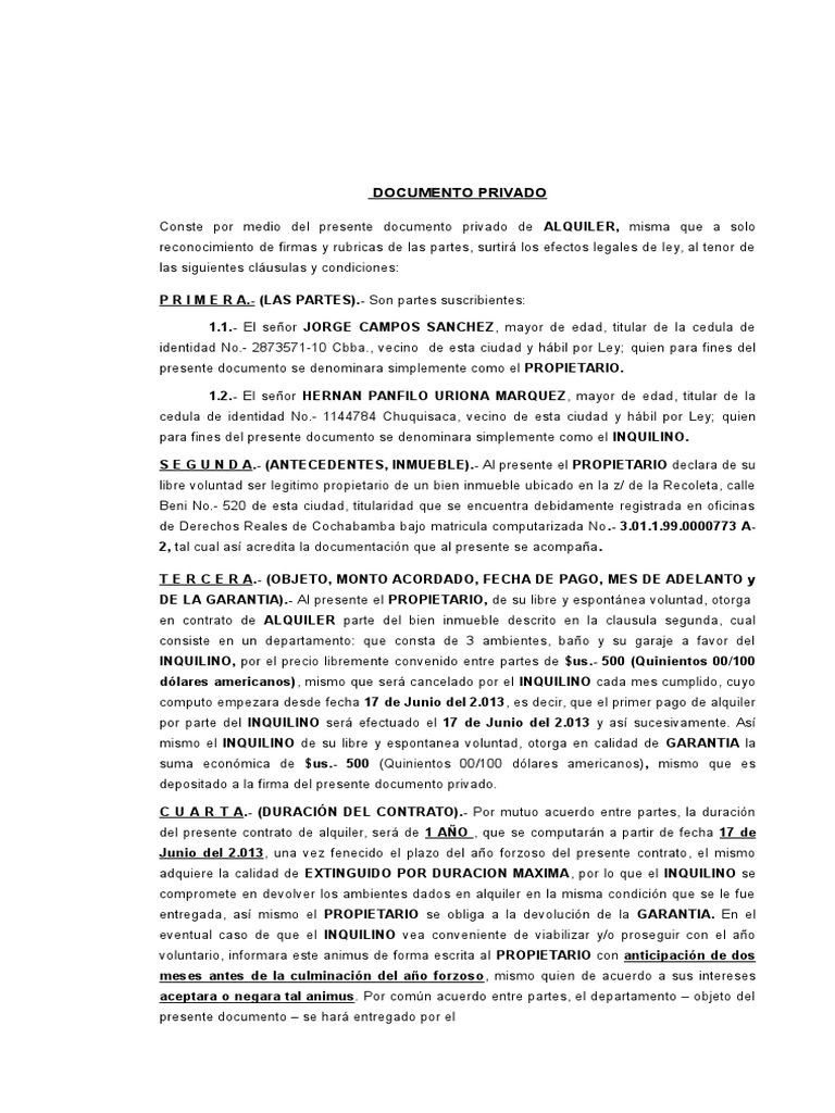 Contrato de Veterinaria | PDF
