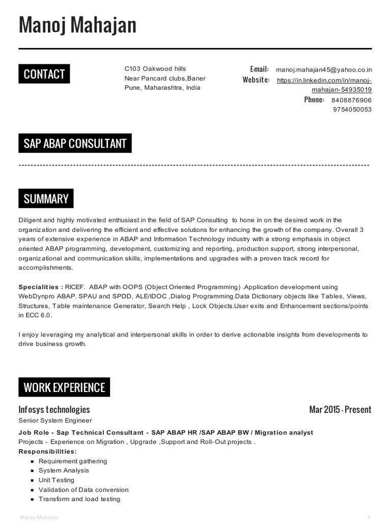 Manoj Mahajan: Contact | PDF | Eclipse (Software) | Microsoft Access