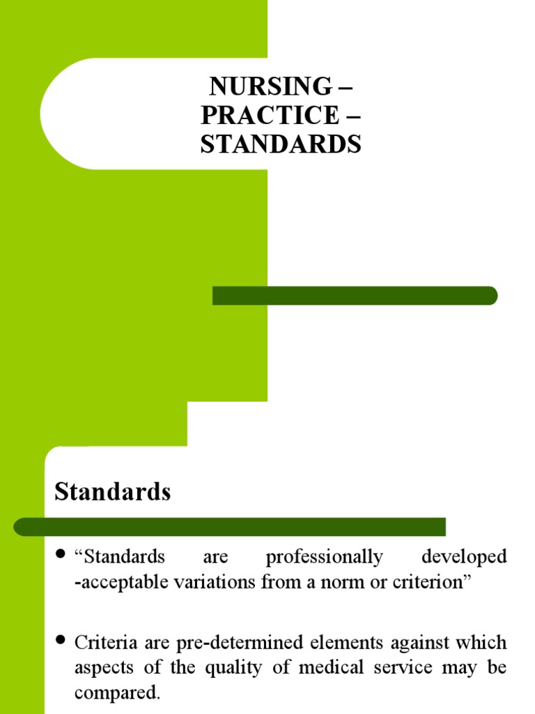 Nursing Standards and Professional Practice | PDF | Nursing | Patient