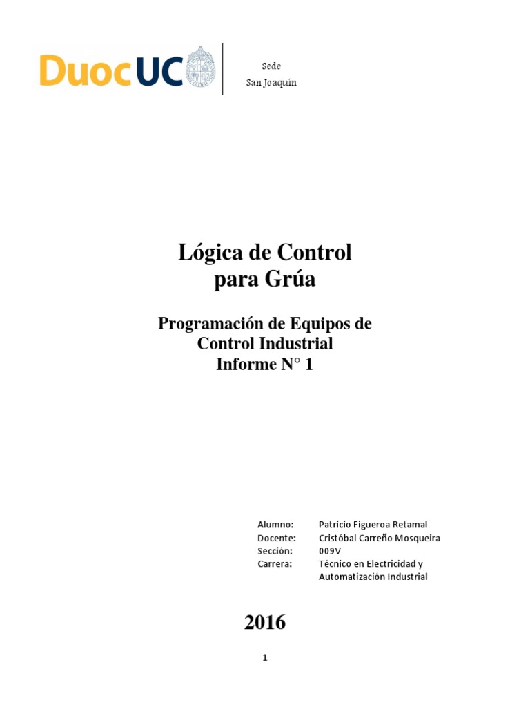 Lógica de Control para Montacargas | PDF | Programación de computadoras ...