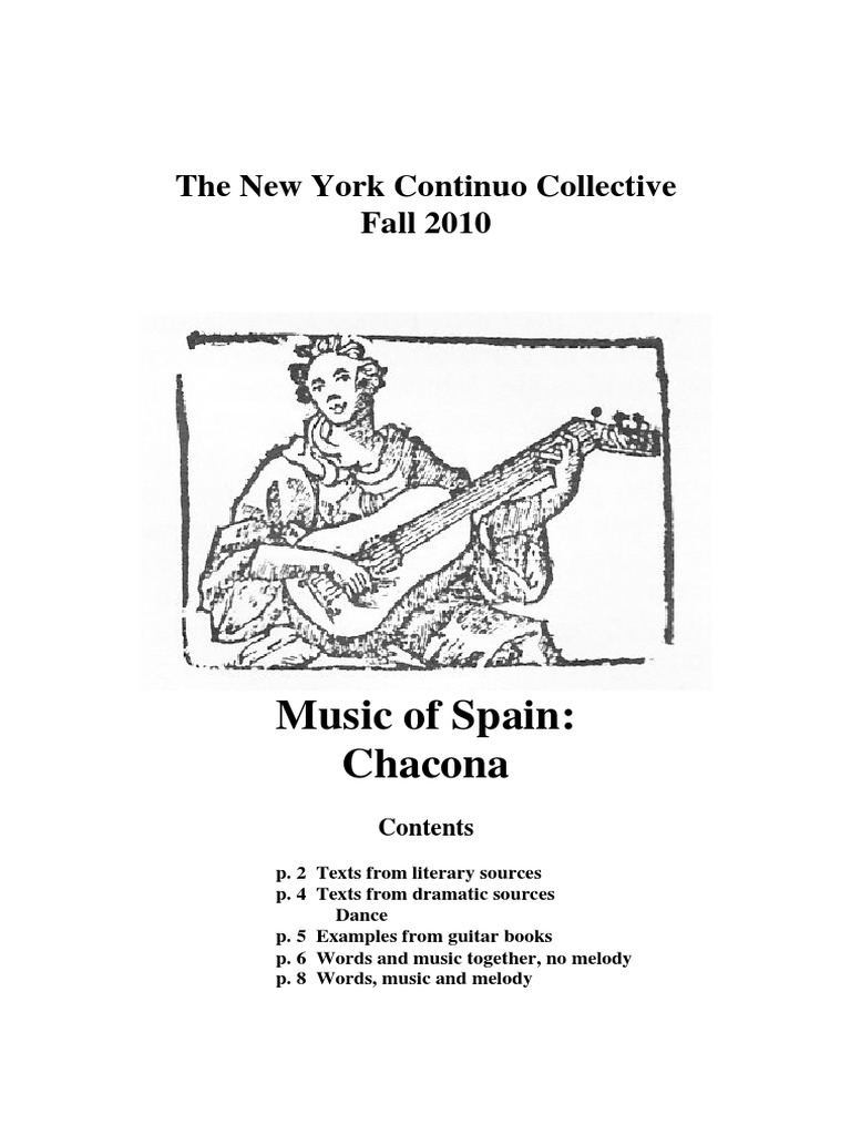 Chacona: Música y Danza en España | PDF | Ocio | Alimentos