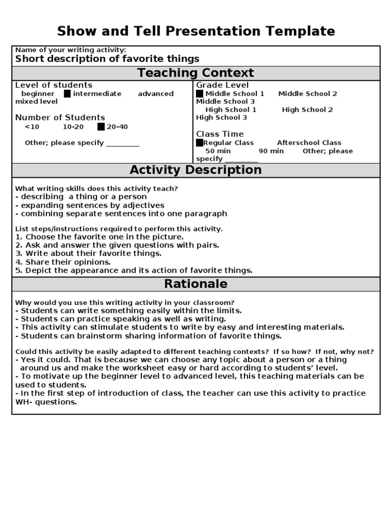 Template | PDF