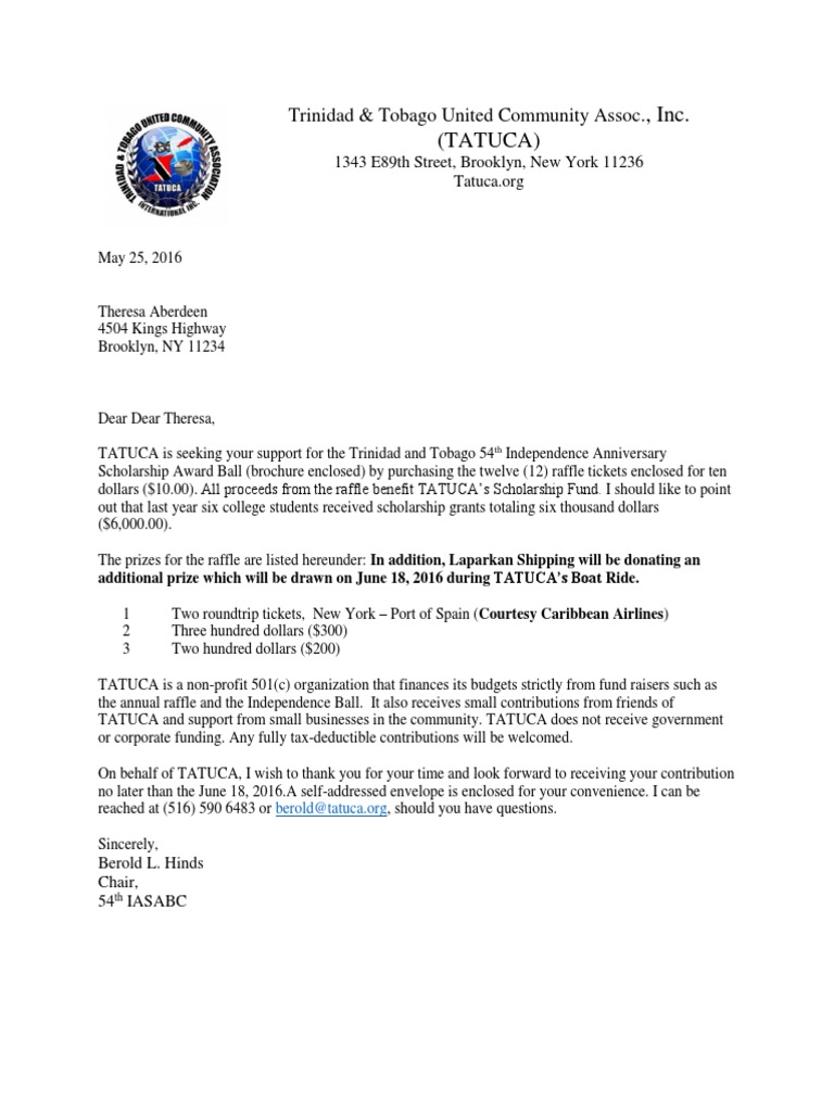 Patron Letters | Fundraising | New York City