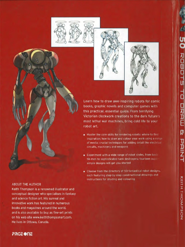 50 Robots To Draw and Paint Cut | PDF