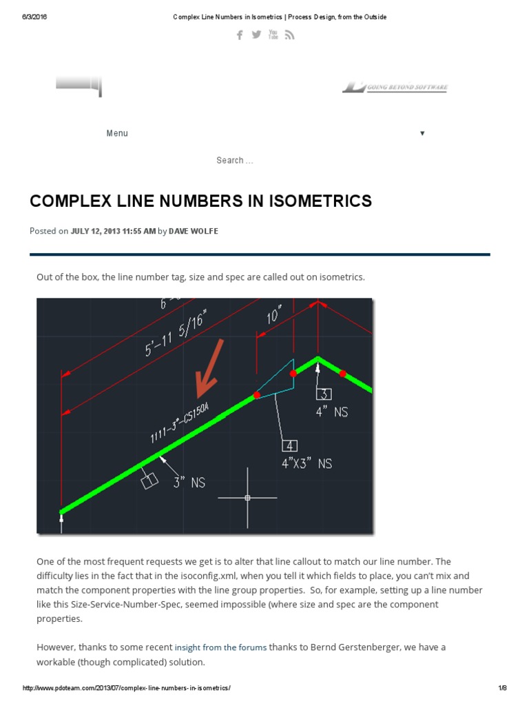 Complex Line Numbers in Isometrics - Process Design, From The Outside | PDF | Auto Cad | Computing