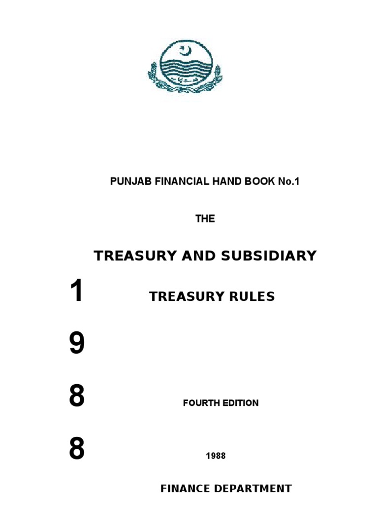 Treasury Rules TR STR | PDF | Debits And Credits | Payments