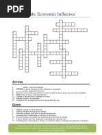 Economics Crossword Puzzle Guide | PDF