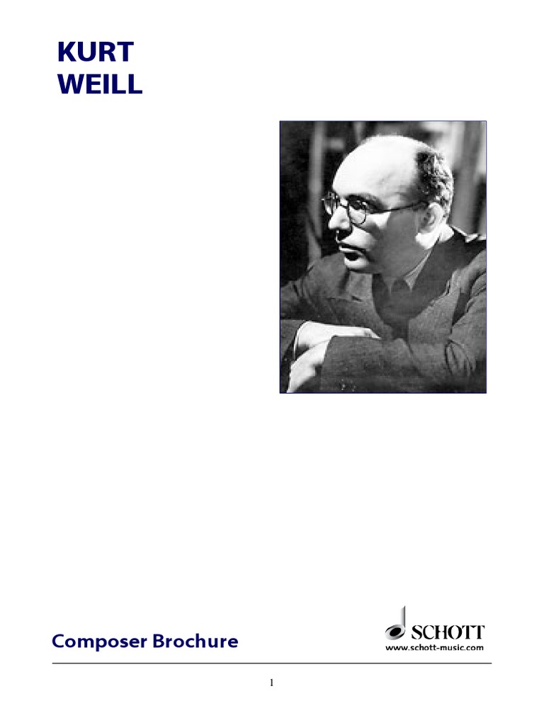 Kurt Weill | PDF