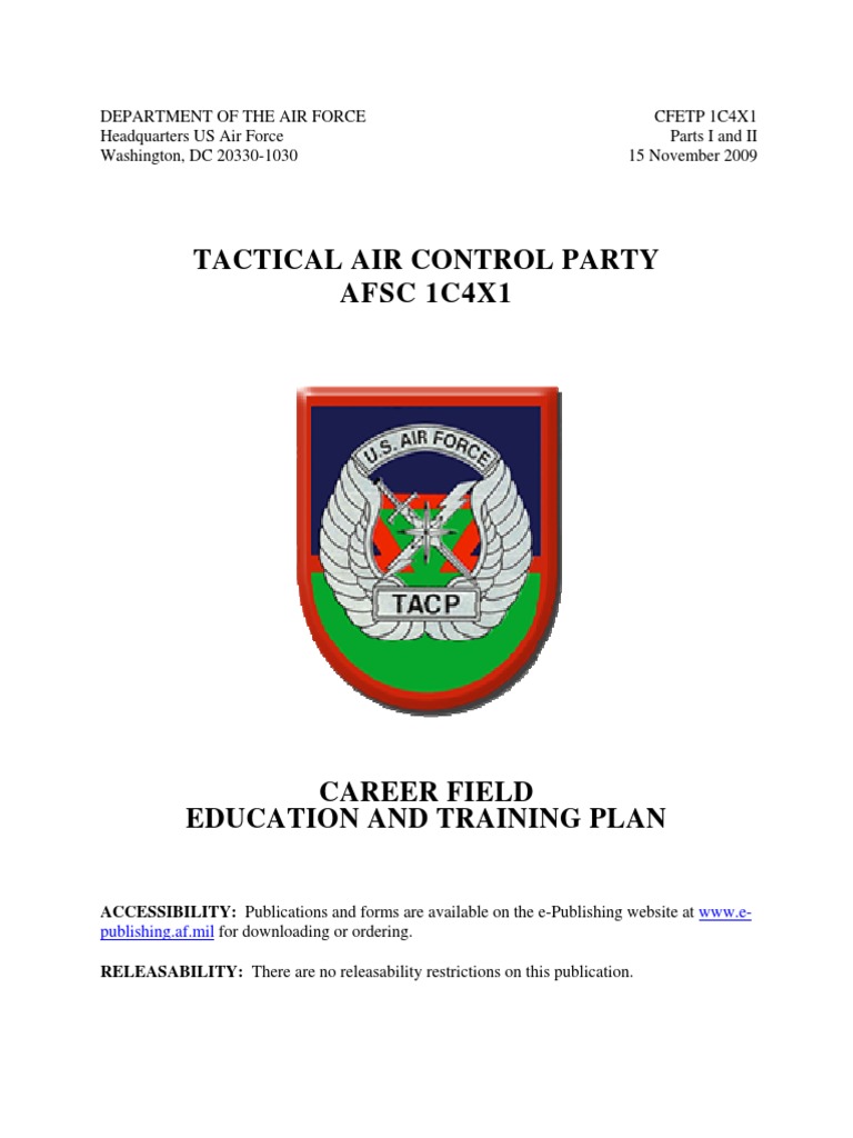 USAF TACP Career Guidelines | PDF | United States Air Force ...