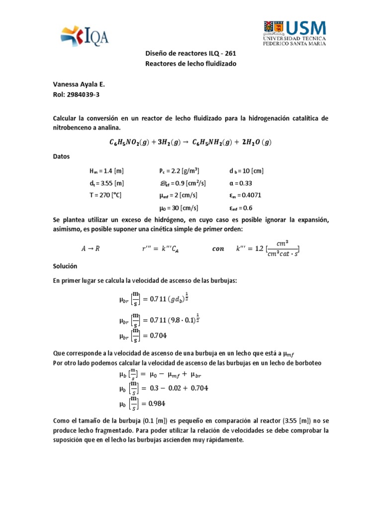 Reactores de Lecho Fluidizado | PDF