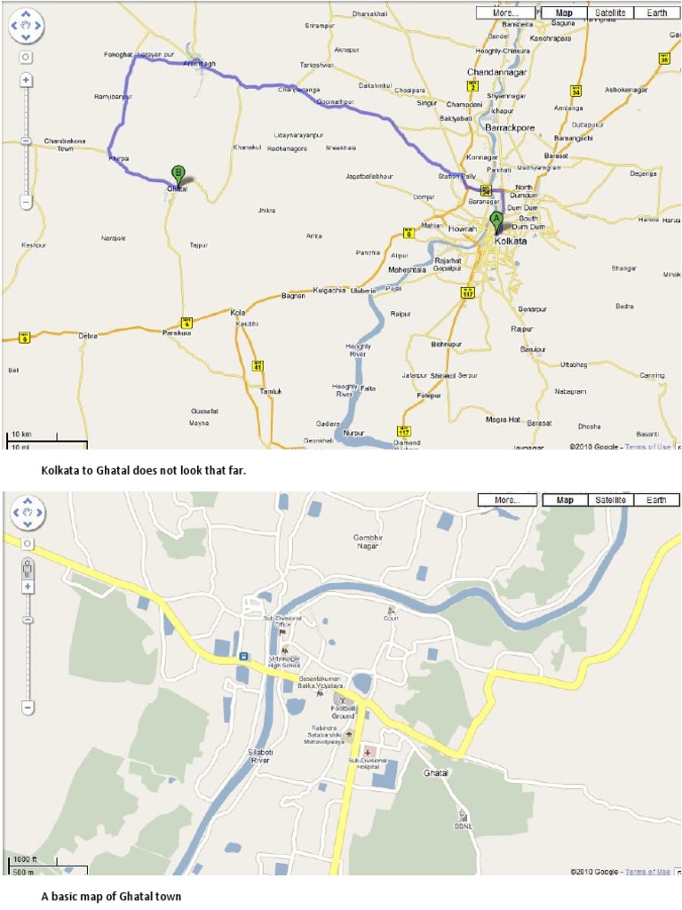 Maps of Ghatal | PDF